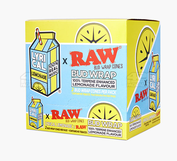 RAW Lyrical Lemonade Terpene Organic Hemp Blunt Wraps